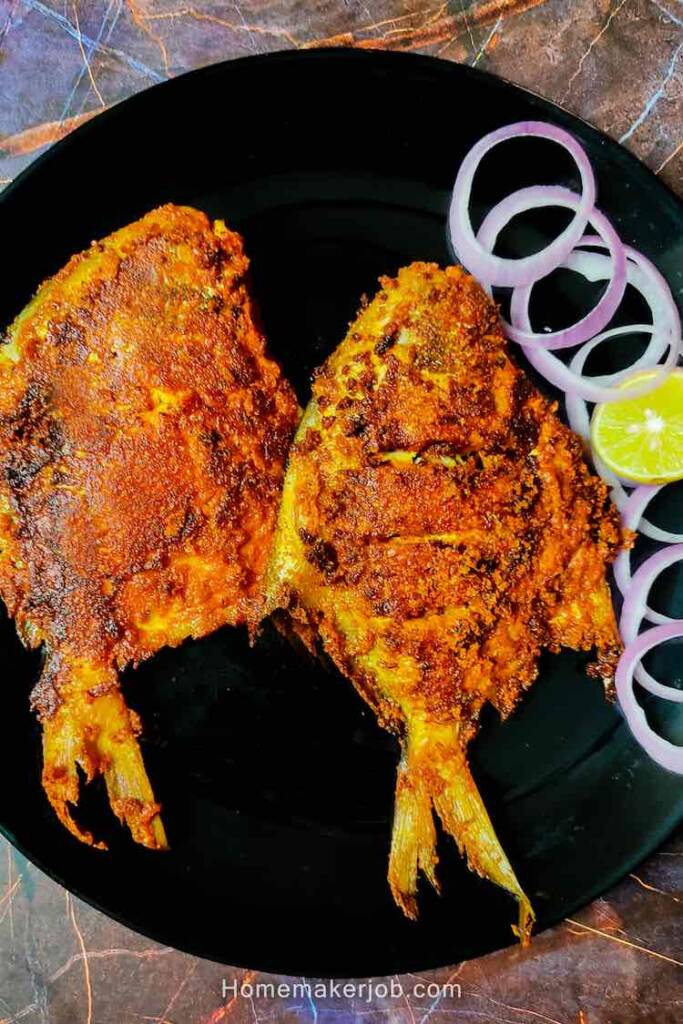 Tandoori paplet fish fry | Fried pomfret tandoori fry recipe ...